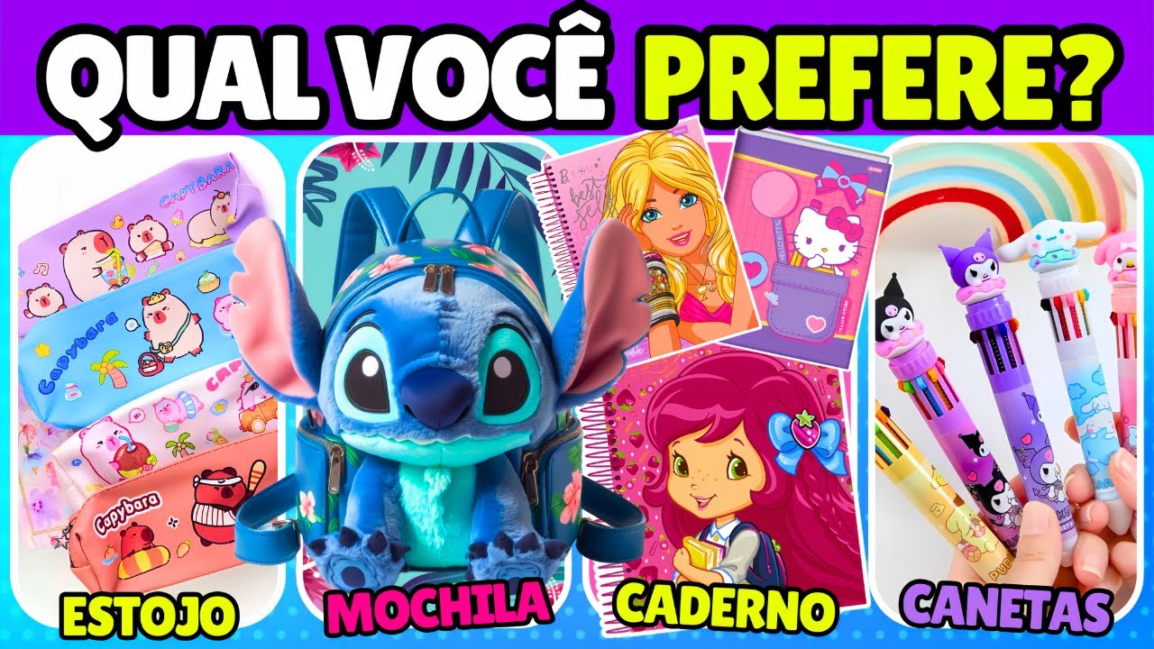 📚 MATERIAL ESCOLAR 2025🔄 O QUE VOCÊ PREFERE? #quiz #materialescolar # ...