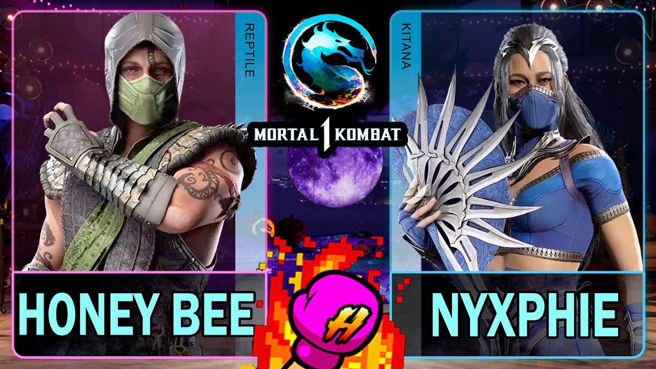 MK1 Honey Bee (REPTILE) VS Nyxphie (KITANA)🥊Mortal Kombat 1🥊4K 60ᶠᵖˢ ...