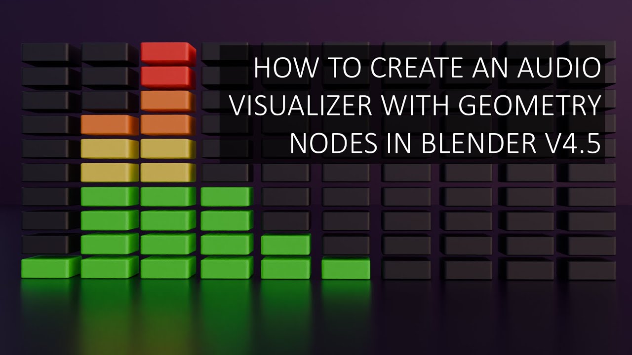 How to Create an Audio Visualizer | Blender 4.5 Tutorial - YouTube