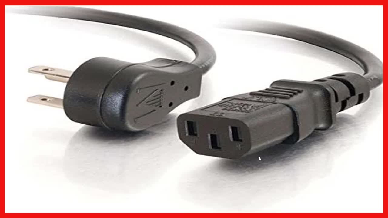 C2G 27901 18 AWG Universal Flat Plug Extension Cord, 3 Feet 0 91 Meters ...