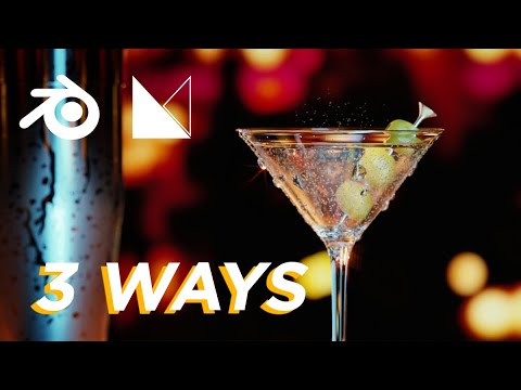 3 FAST WAYS to model Martini glass in Blender - Tutorial - YouTube