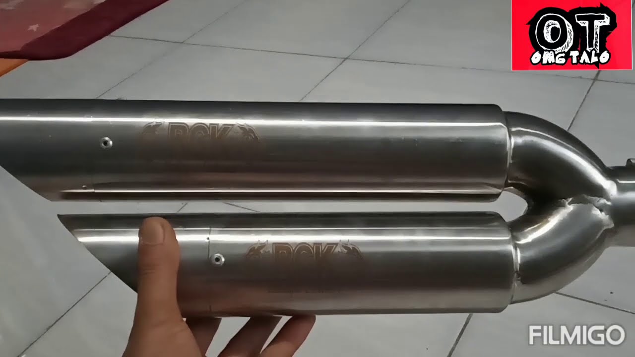 Kinalpot Cabang Dua, Untuk Motor Capung Modifikasi - YouTube