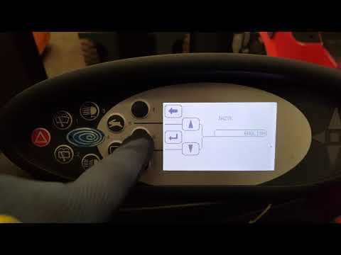 Change display language and reset service message - Still RX forklift