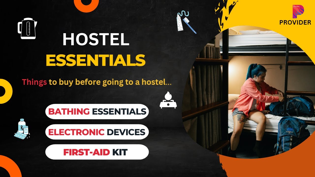 Hostel Essentials List For College Students || Things to carry while ...