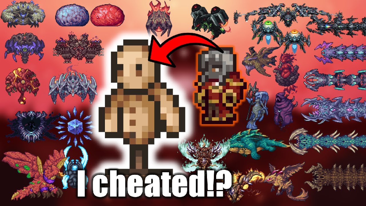 How I used a DUMMY to CHEESE Calamity Boss Rush - YouTube