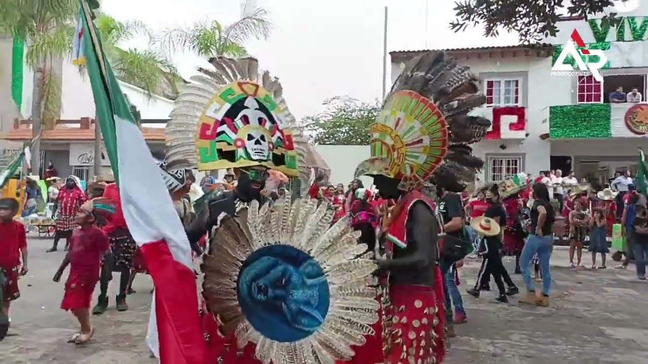 Así celebran los apaches en Luvianos Estado de México. 15 de septiembre ...
