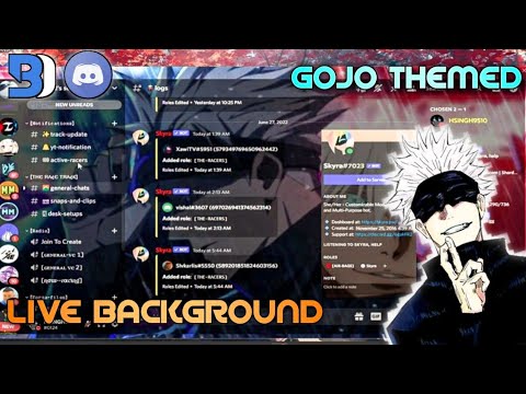 How To Make Gojo Satoru Discord Live Theme??? | Easy Discord ...