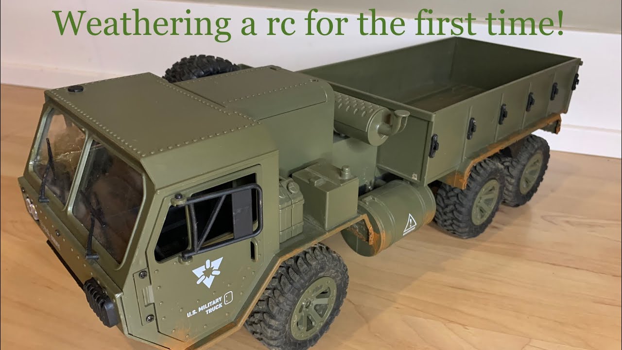 Weathering a rc army truck! (surface rust kind of look to the truck ...