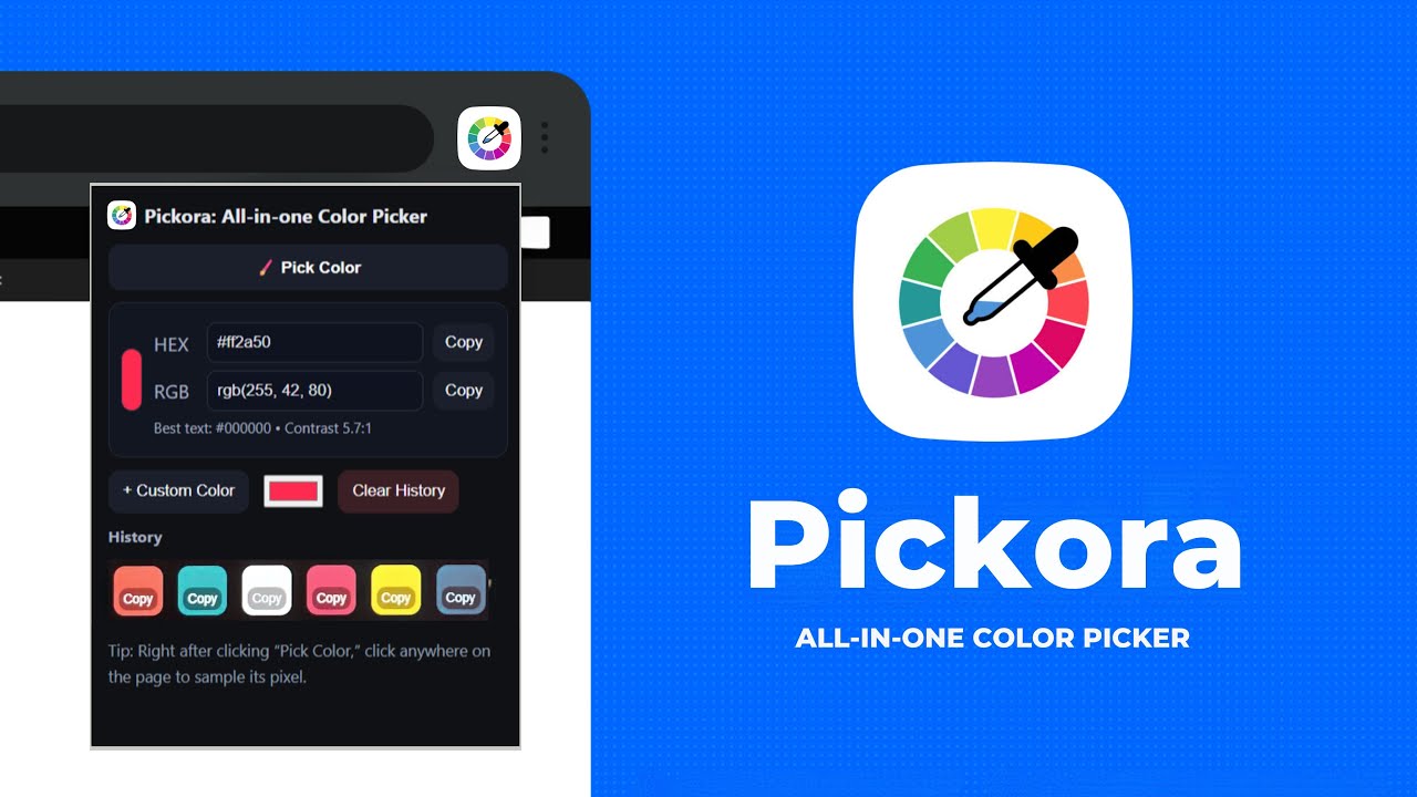 Pickora: All-in-one Color Picker Chrome Extension - YouTube