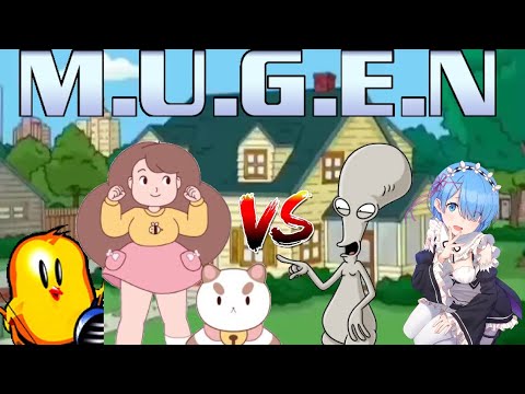 MUGEN Request 338: Bee and PuppyCat and Tiki vs Roger Smith and Rem ...