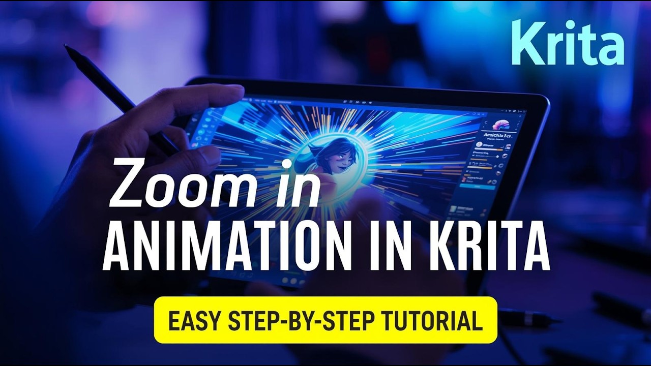 How to Make the Zoom In Animation in Krita | Easy Animation Tutorial ...