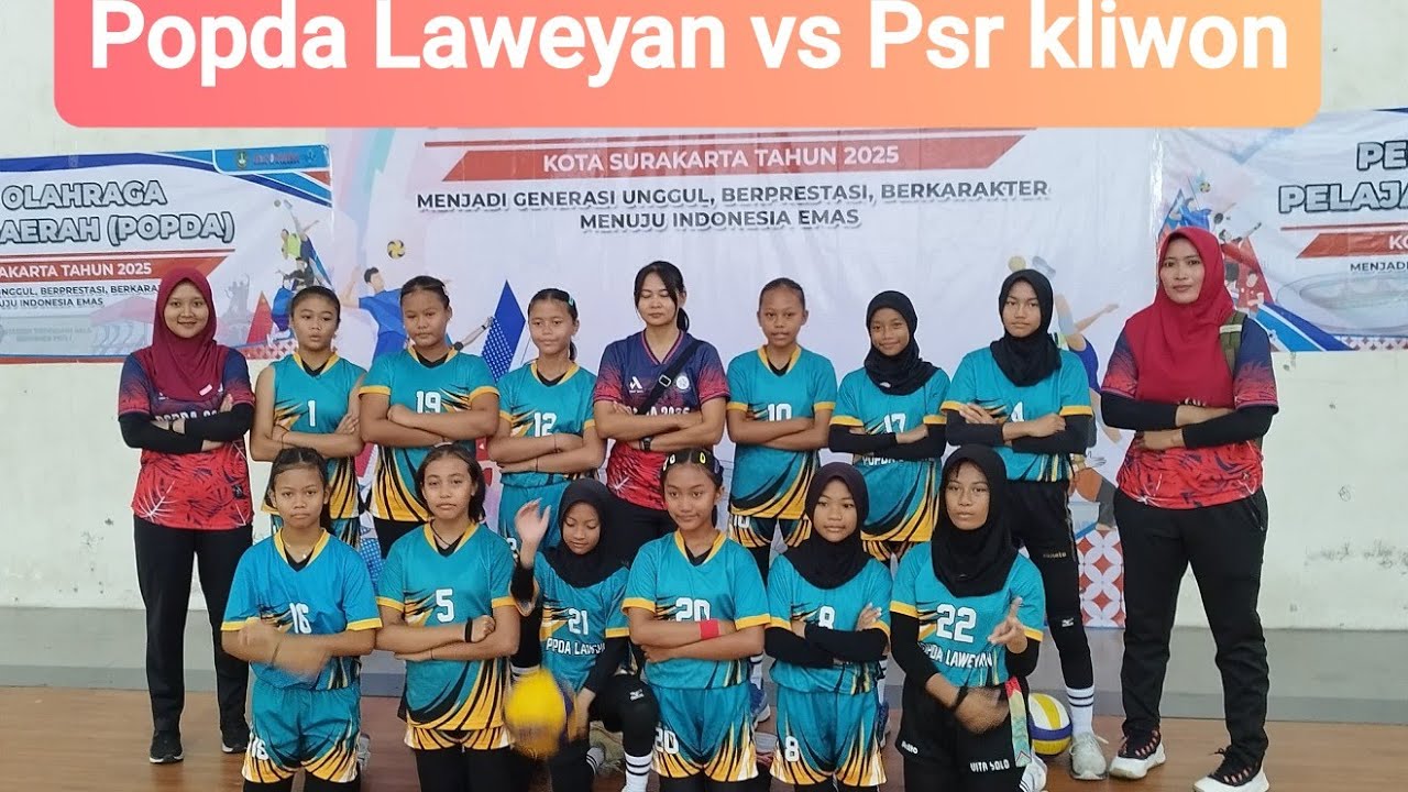 Popda Voli Kec.Laweyan vs Pasar kliwon set 1 - YouTube