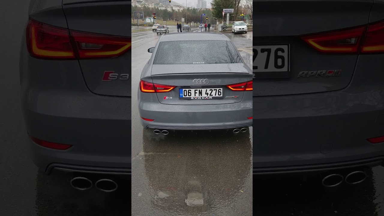 Nardo Grey Audi S3 Limousine APR Stage 2 - YouTube