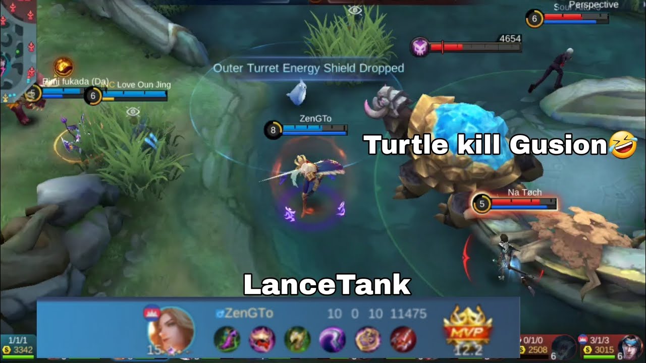 MLBB: Lancelot Build Tank Full Gameplay 🤣 សារ៉េផ្ទះដាក់អណ្តើក ...