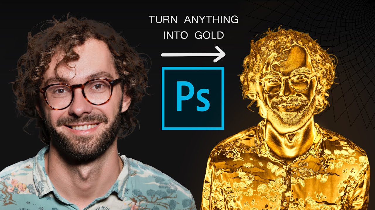 Learn how to turn/convert Anything into GOLD in Photoshop 2021 II Urdu ...