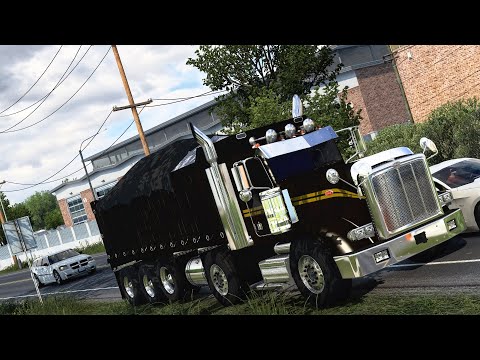 first run with the peterbilt 367 - YouTube