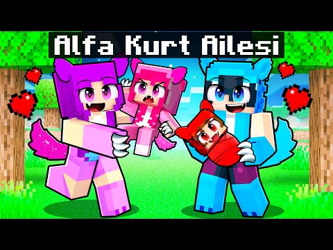 Minecraft'ta ALFA KURT Ailesi Tarafından Evlat Edinildim!