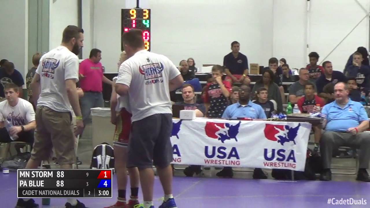 88 lbs. Final - Paxton Creese, MN Storm vs. Chris Kim, PA Blue - YouTube