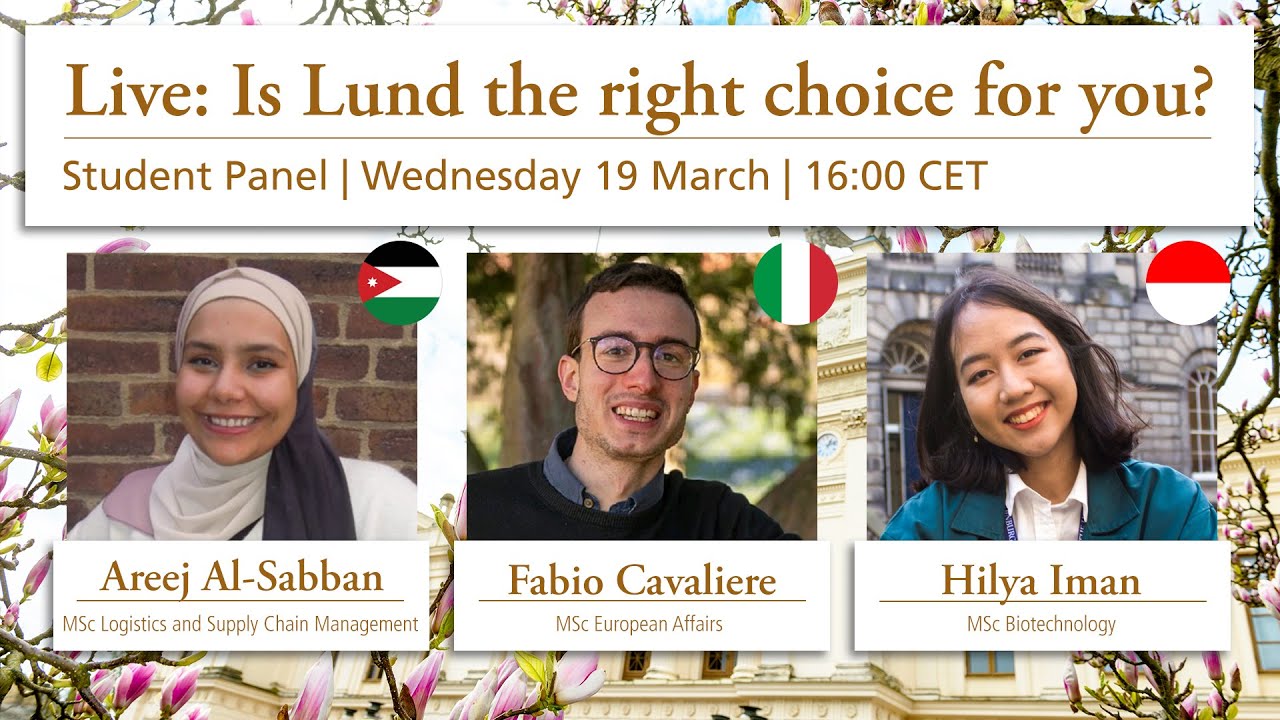 Is Lund University the right choice for you? | Live student panel discussion | - YouTube