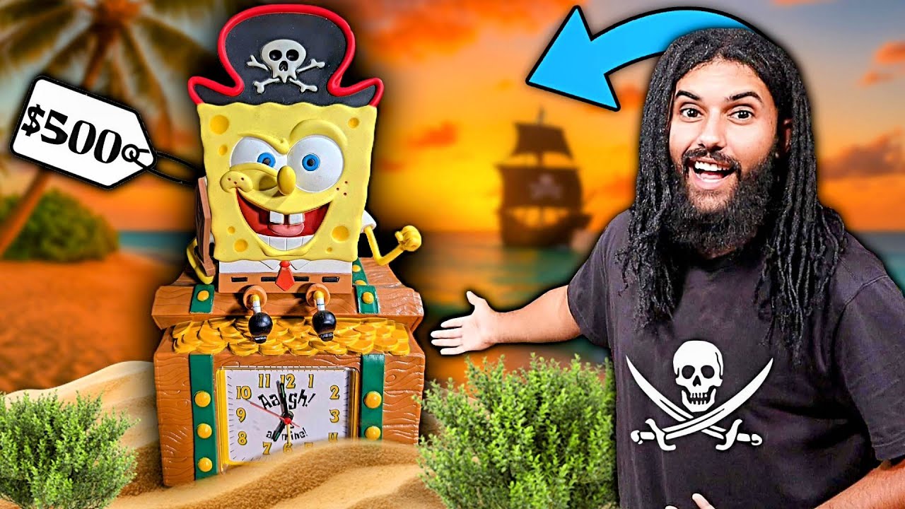 INSANE Vintage SpongeBob Toy Treasure Chest Found in SECRET Vault ...