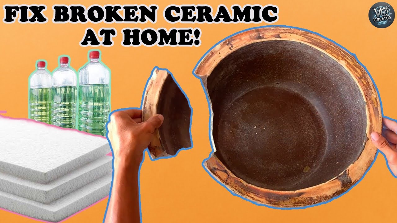 Here's How I Restored a Broken 100 Year Old Ceramic Pot Super Easy ...