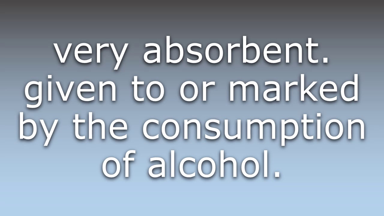 What does Bibulous mean? - YouTube