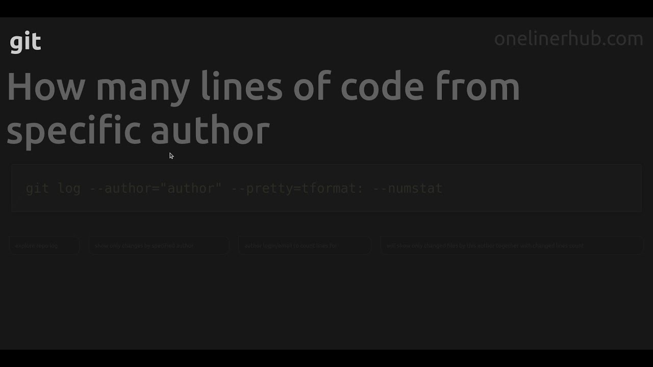 How many lines of code from specific author #ffmpeg - YouTube