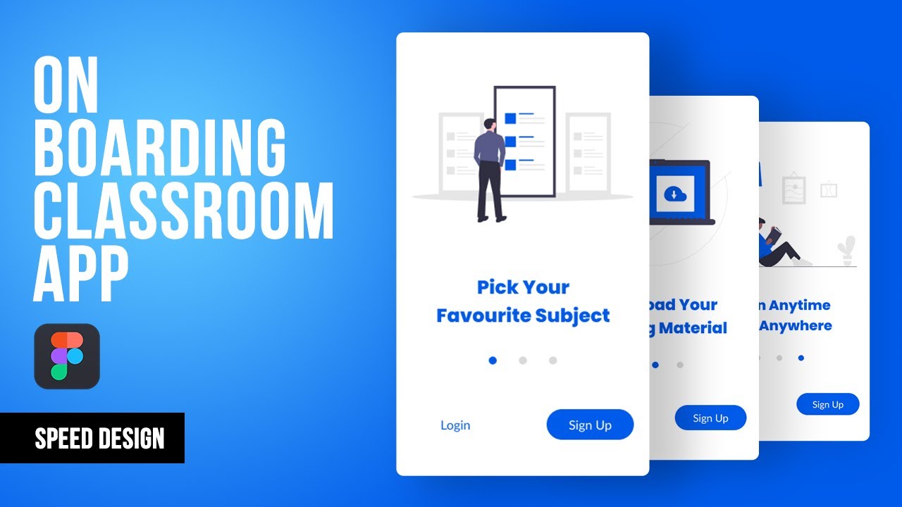 Onboarding Classroom App UI/UX in Figma - Speed Design - YouTube