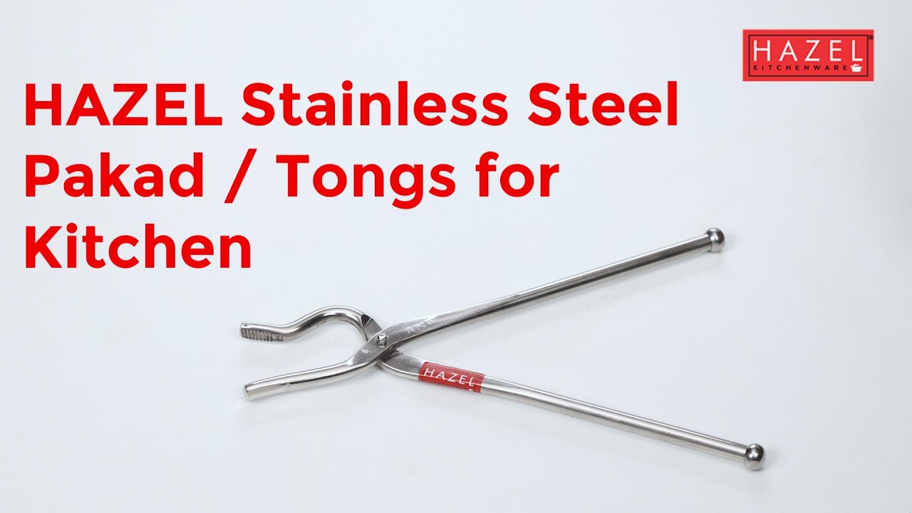 HAZEL matte Finish Pakkad (one Side), Stainless Steel, Silver - YouTube