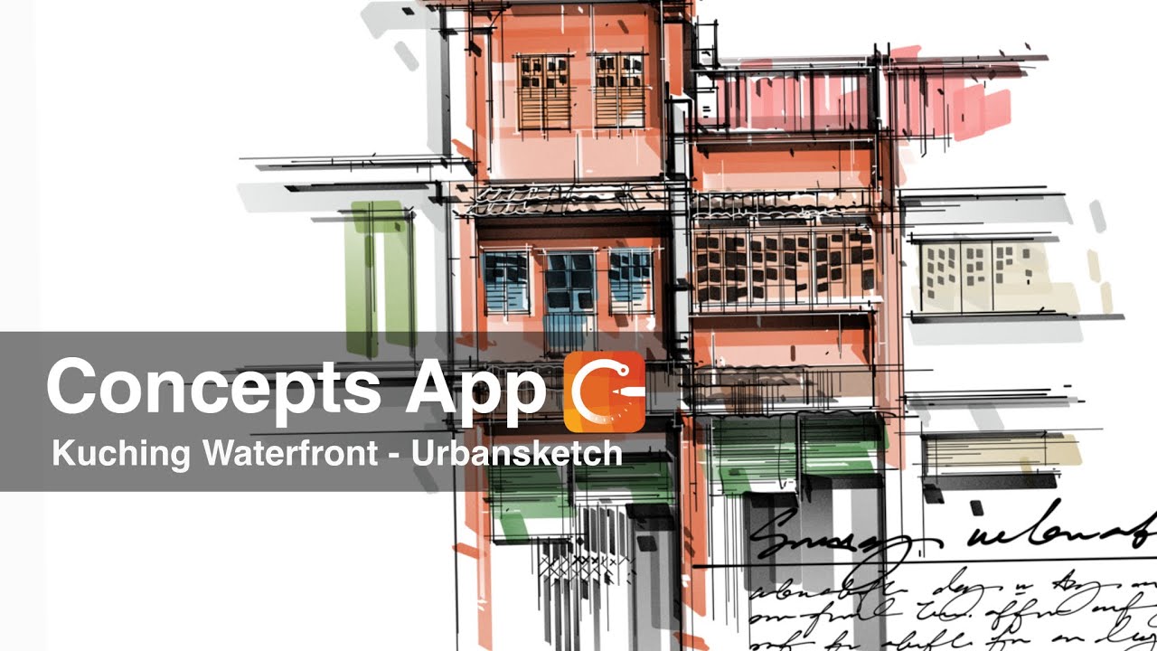 Concepts App / The Village House - Urban Sketch - YouTube