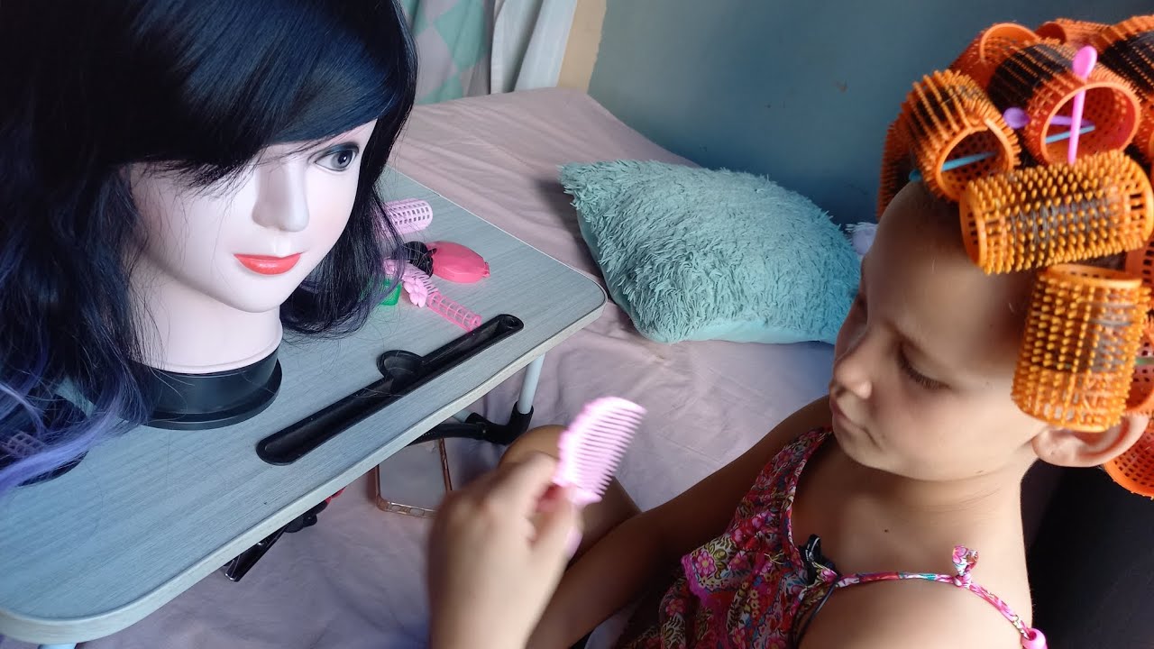 Asmr-watch me do her hair for her birthday || Hair Playing with ASMR ...