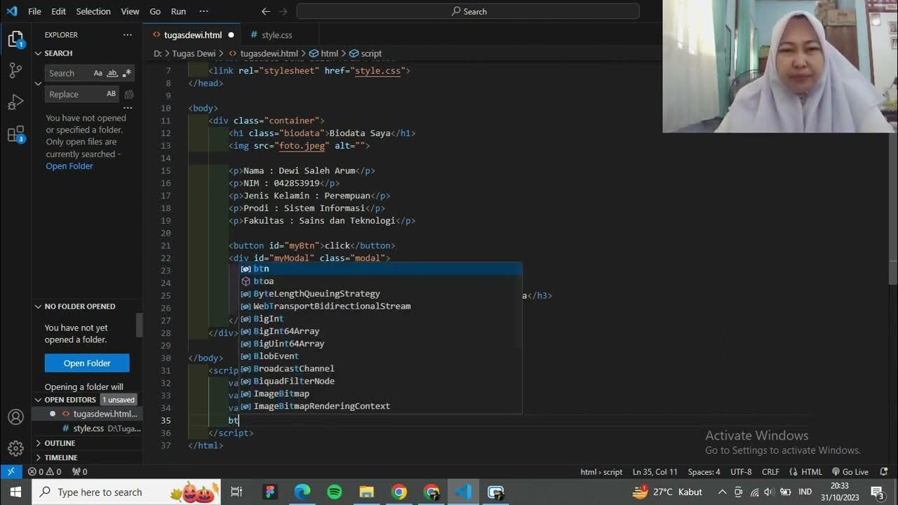 Tugas 2 Pemrograman Berbasis Web - YouTube