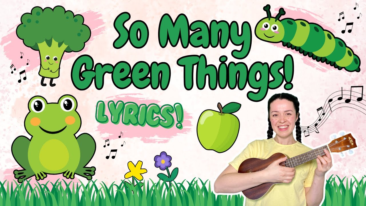 The Colour Green Lyrics Song! Singalong with Toora Roo! - YouTube