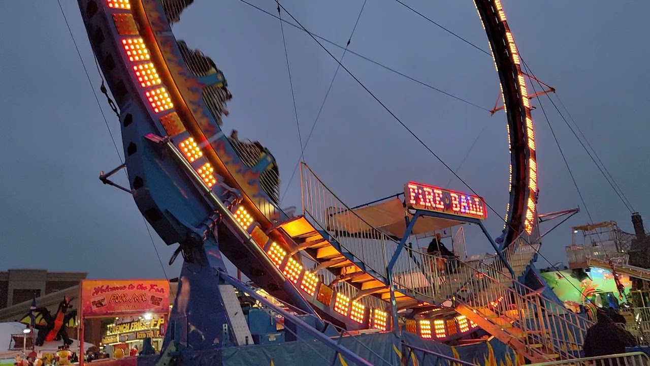 fire ball ride at circleville pumpkin show - YouTube