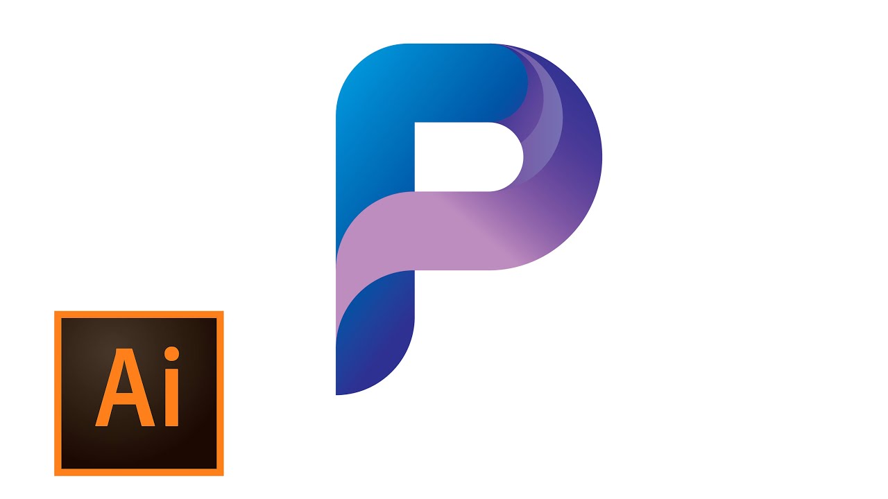 Simple P Logo Making Tutorial | Adobe Illustrator - YouTube