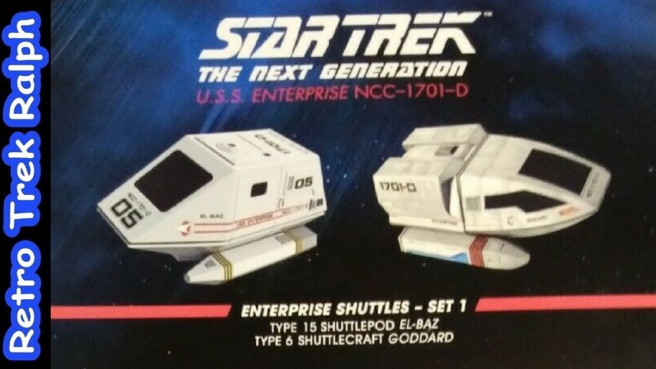 Star Trek: Build The Enterprise D. Bonus Shuttle Set 1. By Eaglemoss ...