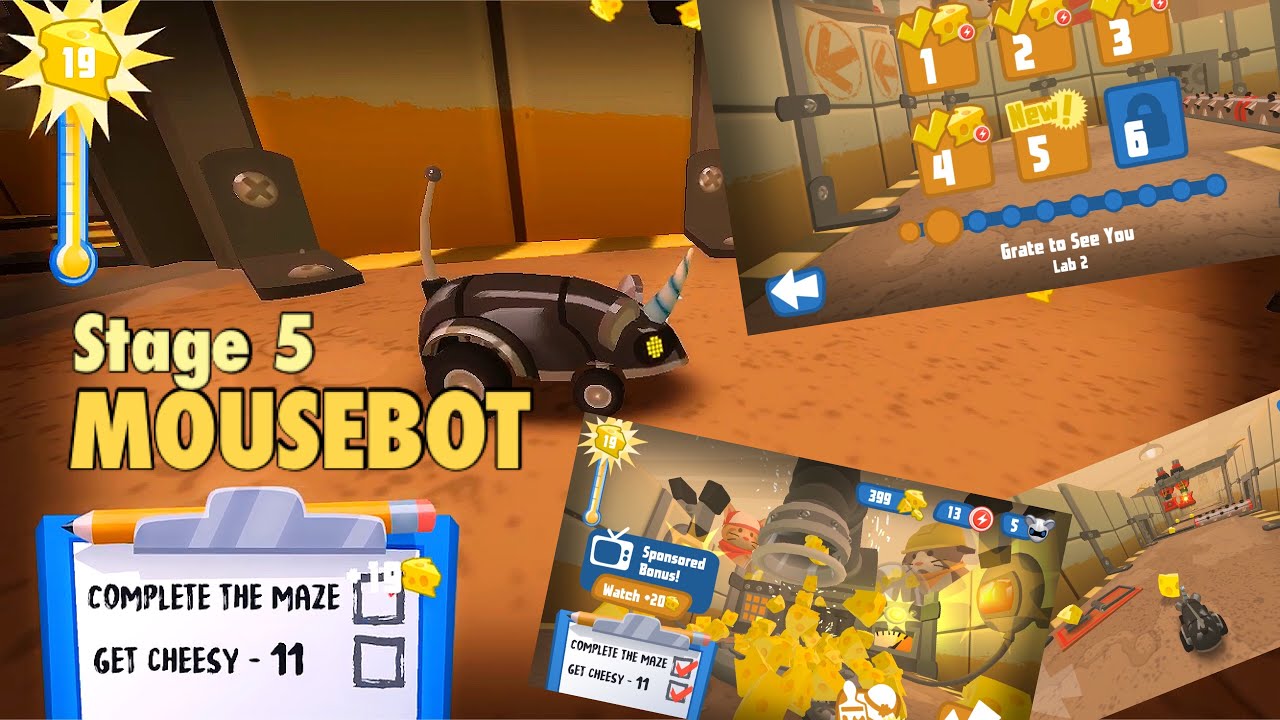 MOUSEBOT LAB 2 ESCAPE FROM CATLAB | Complete The Maze - YouTube