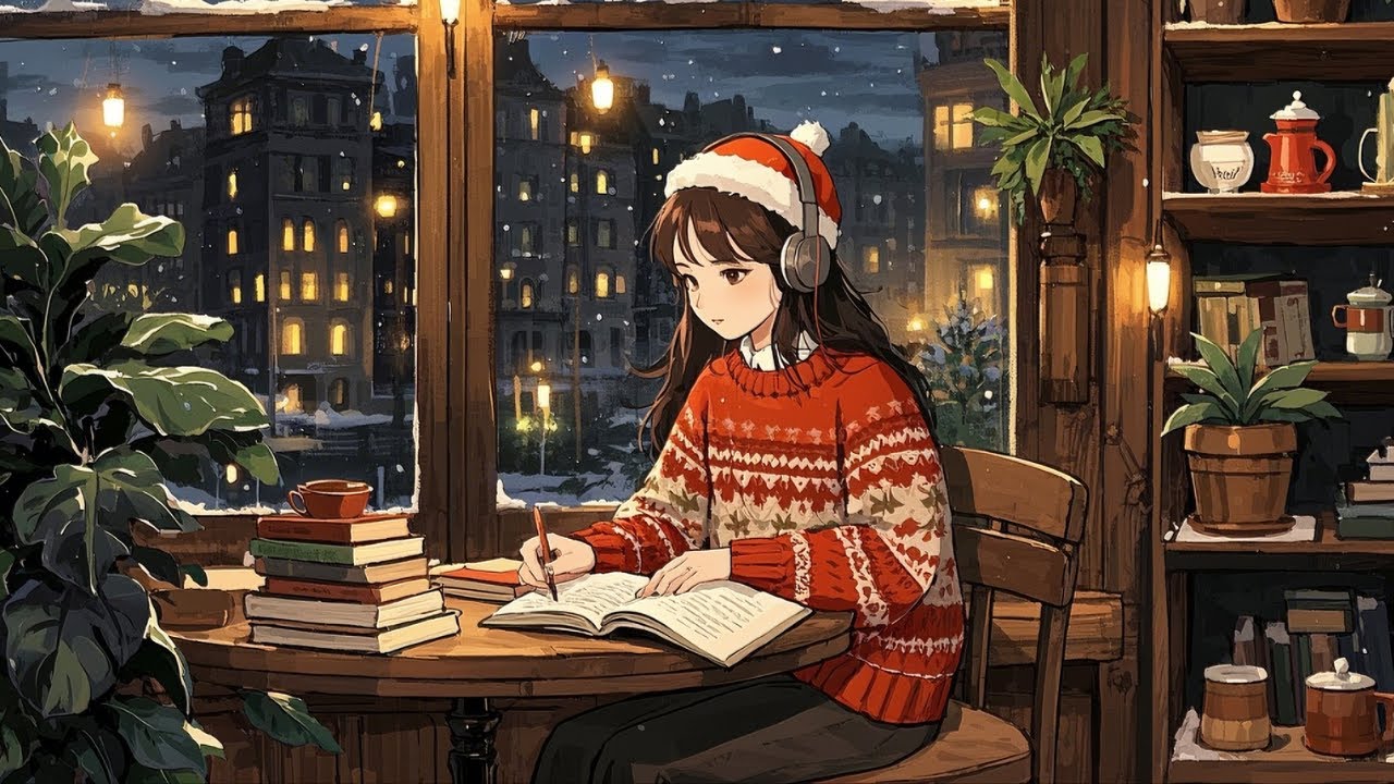 Snowfall Chill Work Music 📚 Lofi Deep Focus Work/Study Concentration ...