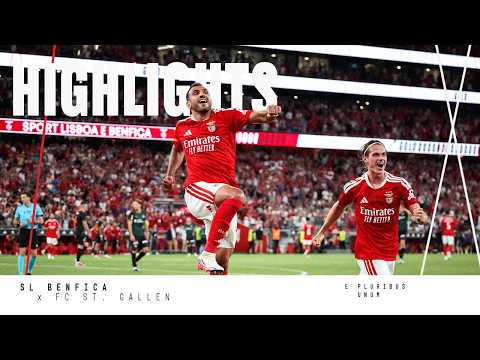 Highlights | SL Benfica 5-0 St. Gallen | 2.ª pré-eliminatória da Liga Europa