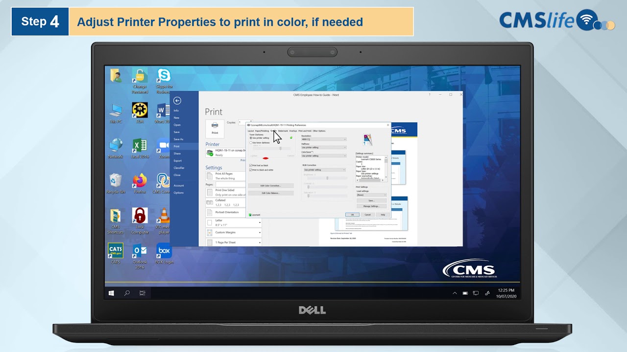 How to Print with a Network Printer - YouTube