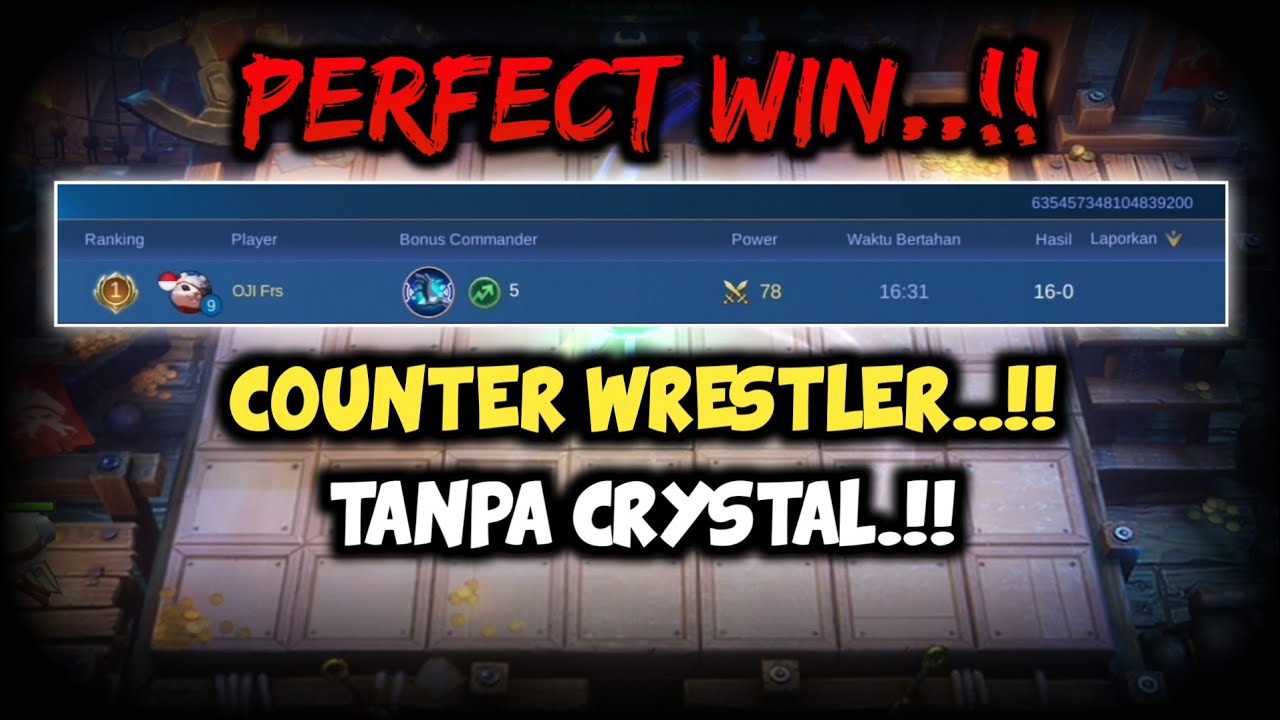 PERFECT WIN.!! COUNTER SYNERGY WRESTLER.!! MAGIC CHESS MOBILE LEGENDS ...