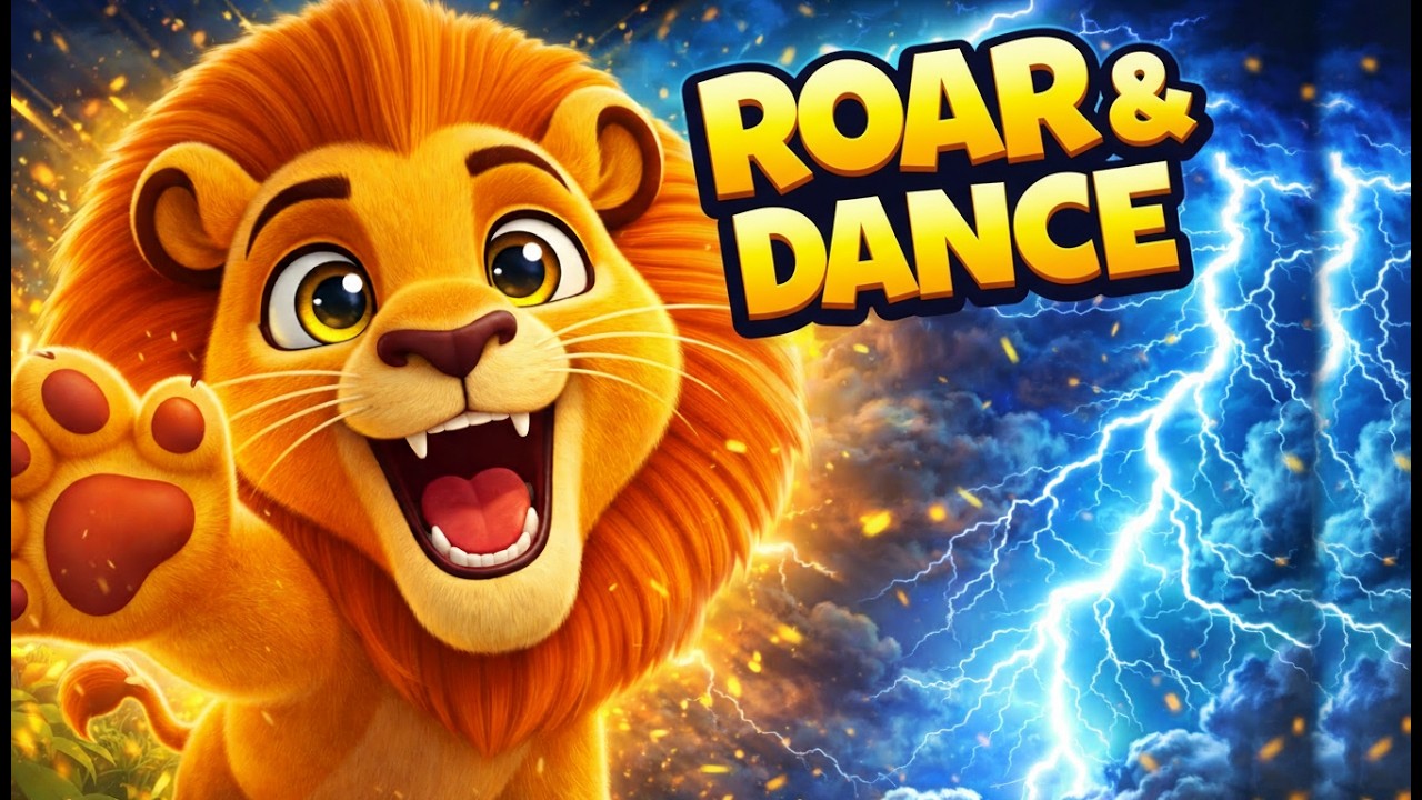 Lion Roar Dance 🦁 | Jungle Movement Song for Toddlers - YouTube
