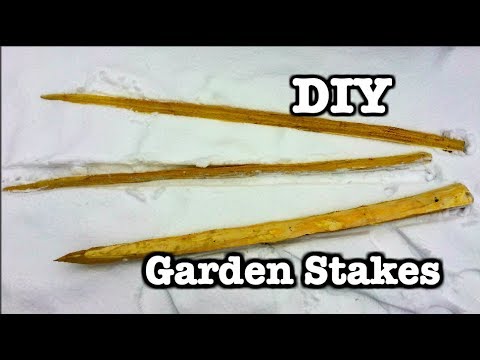 Garden Stakes - Make them yourself! - YouTube