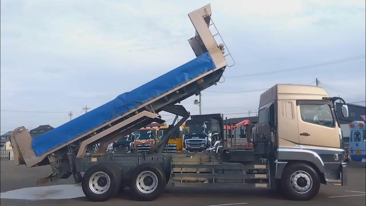 [ロングダンプ②] H27 Sグレート 新明和製640×230 積載10.3t - YouTube