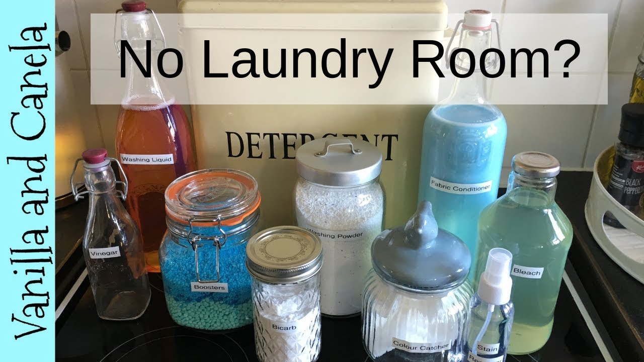 No Laundry Room Solution - Small but so pretty - YouTube
