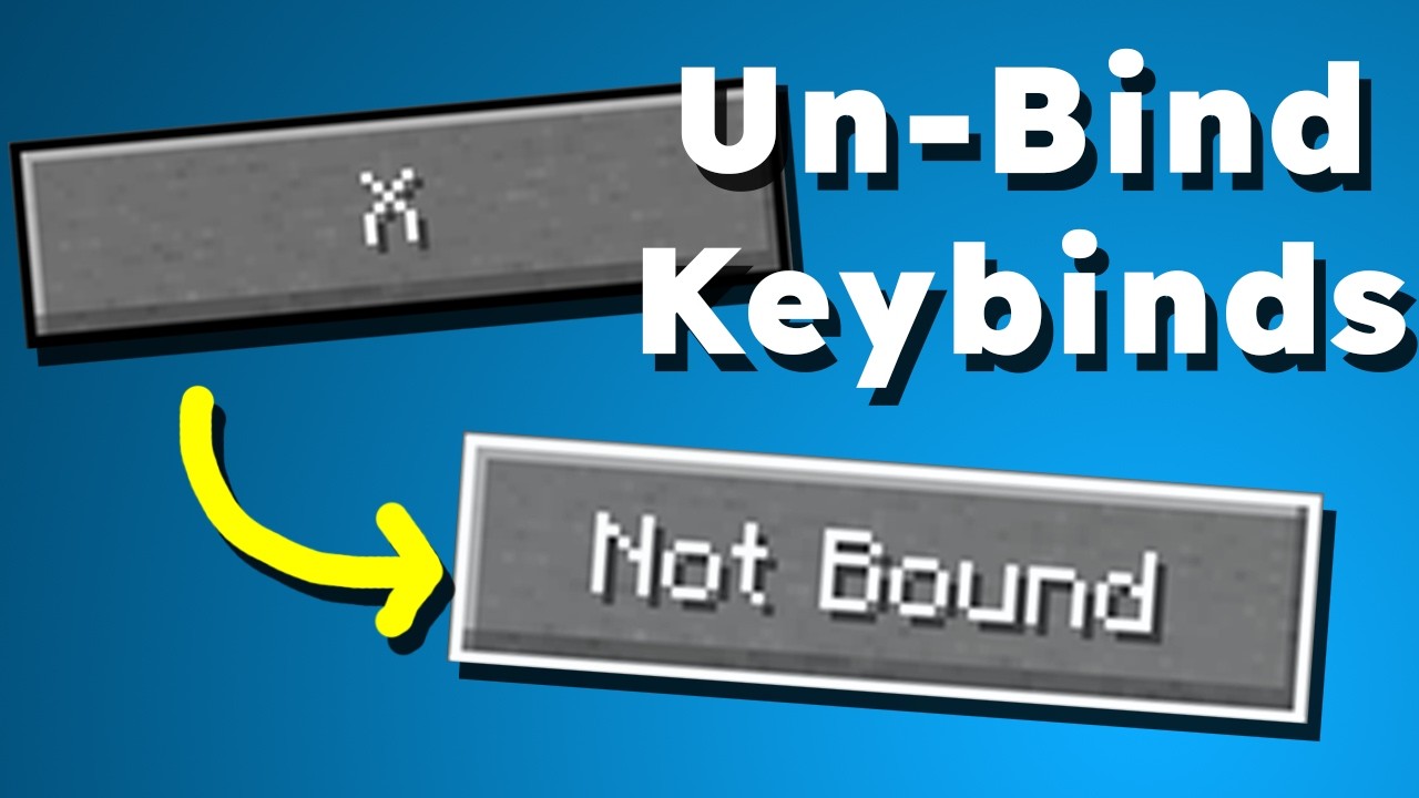 How to Un-Bind a Key in Minecraft - YouTube