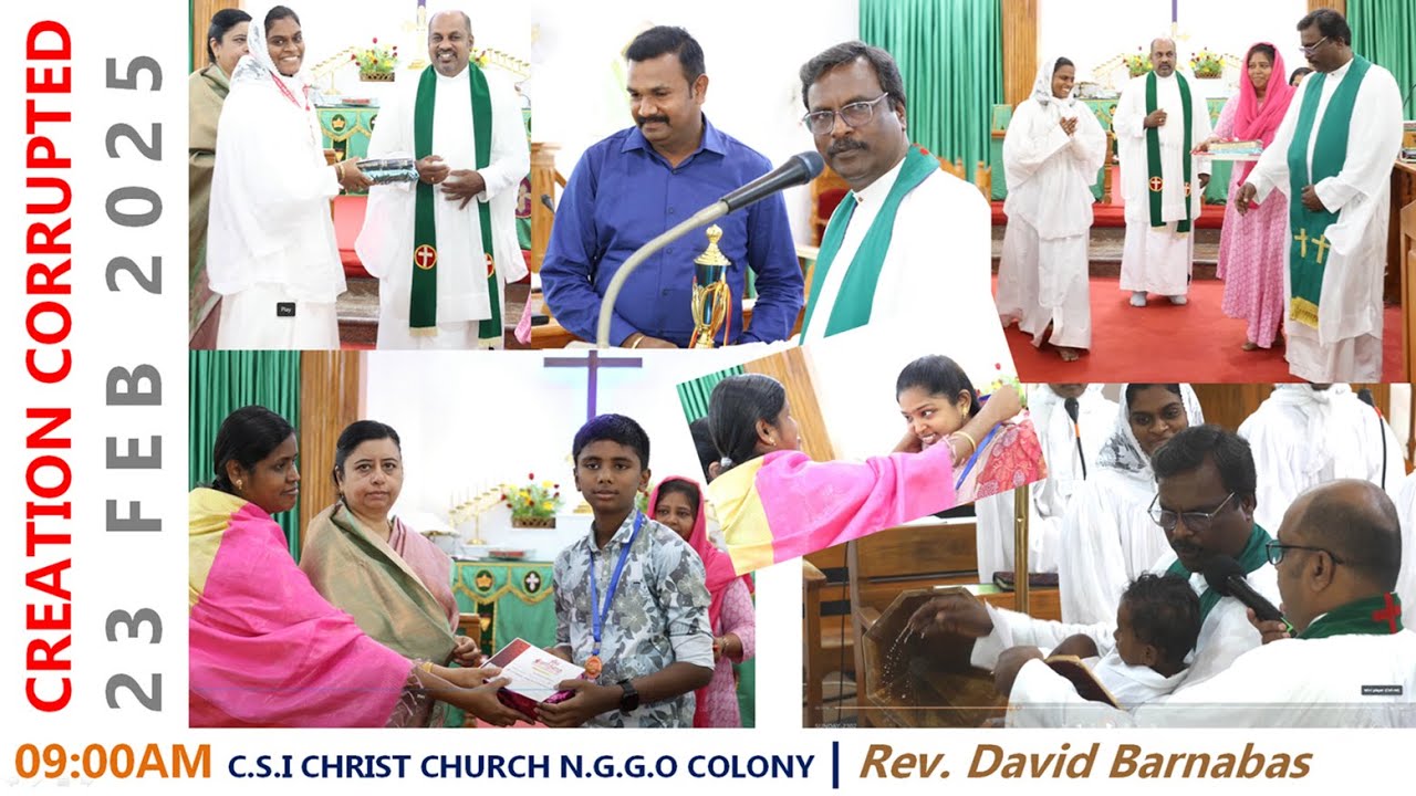 THE CORRUPTION OF CREATION | REV. DAVID BARNABAS | 23-02-2025 09:00AM ...