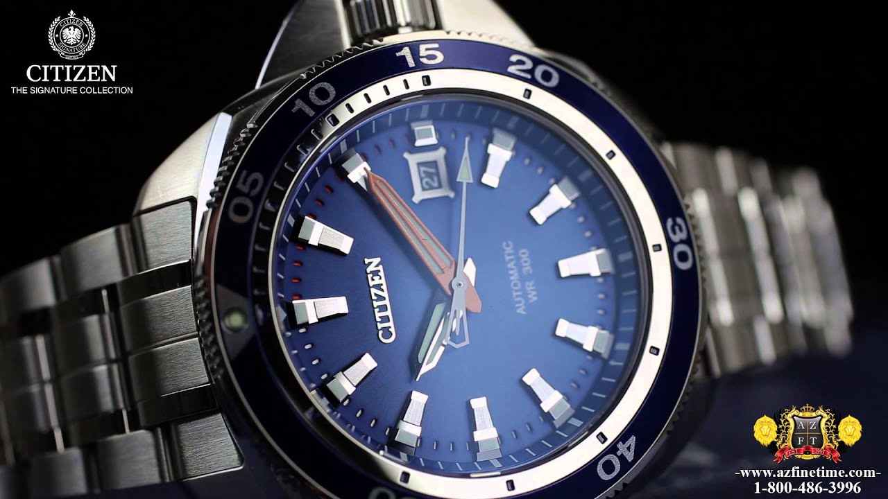 Citizen Signature Grand Touring Sport NB1031-53L - YouTube