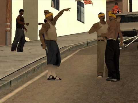 GTA san andreas gangs territories - YouTube
