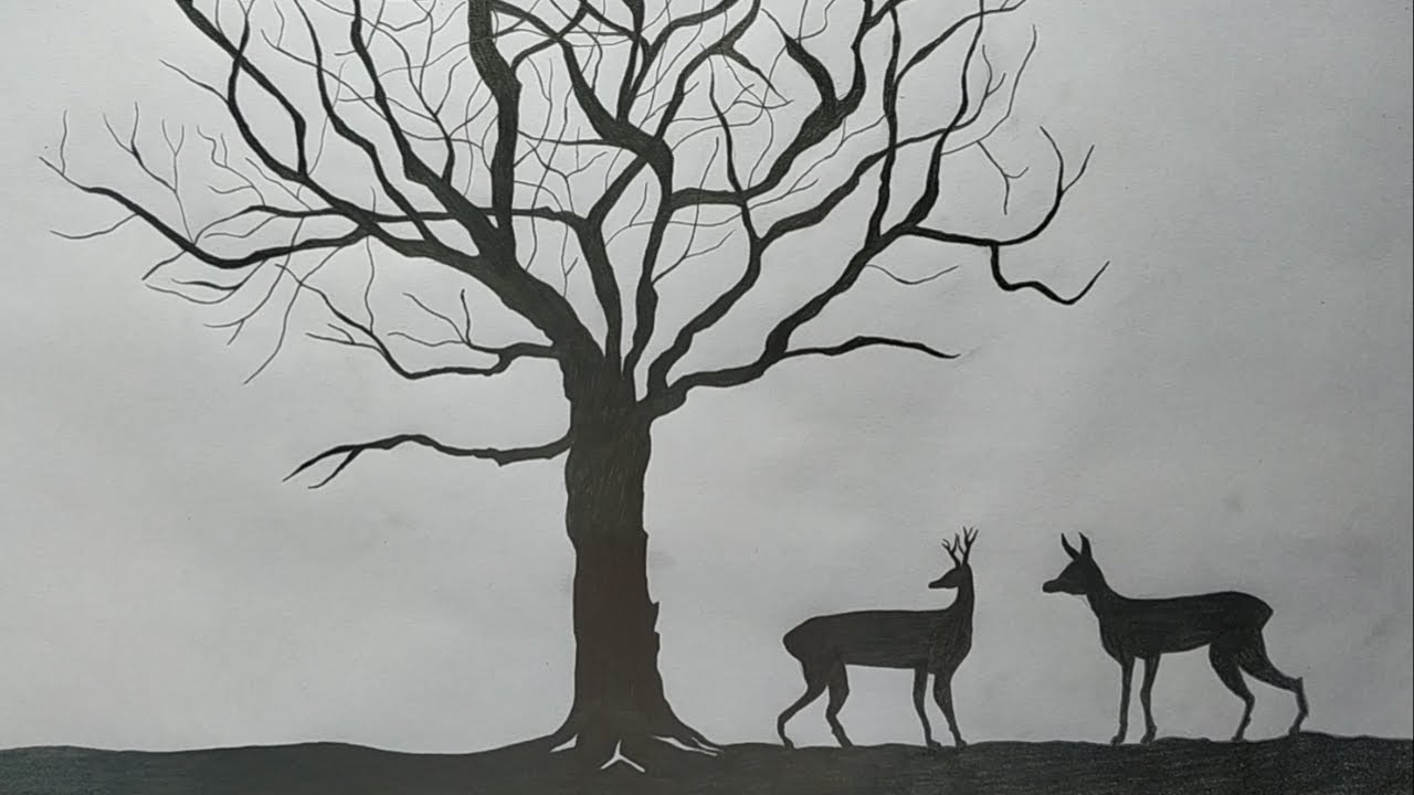 black art pencil drawing/ creative art/ Drama Drawing - YouTube